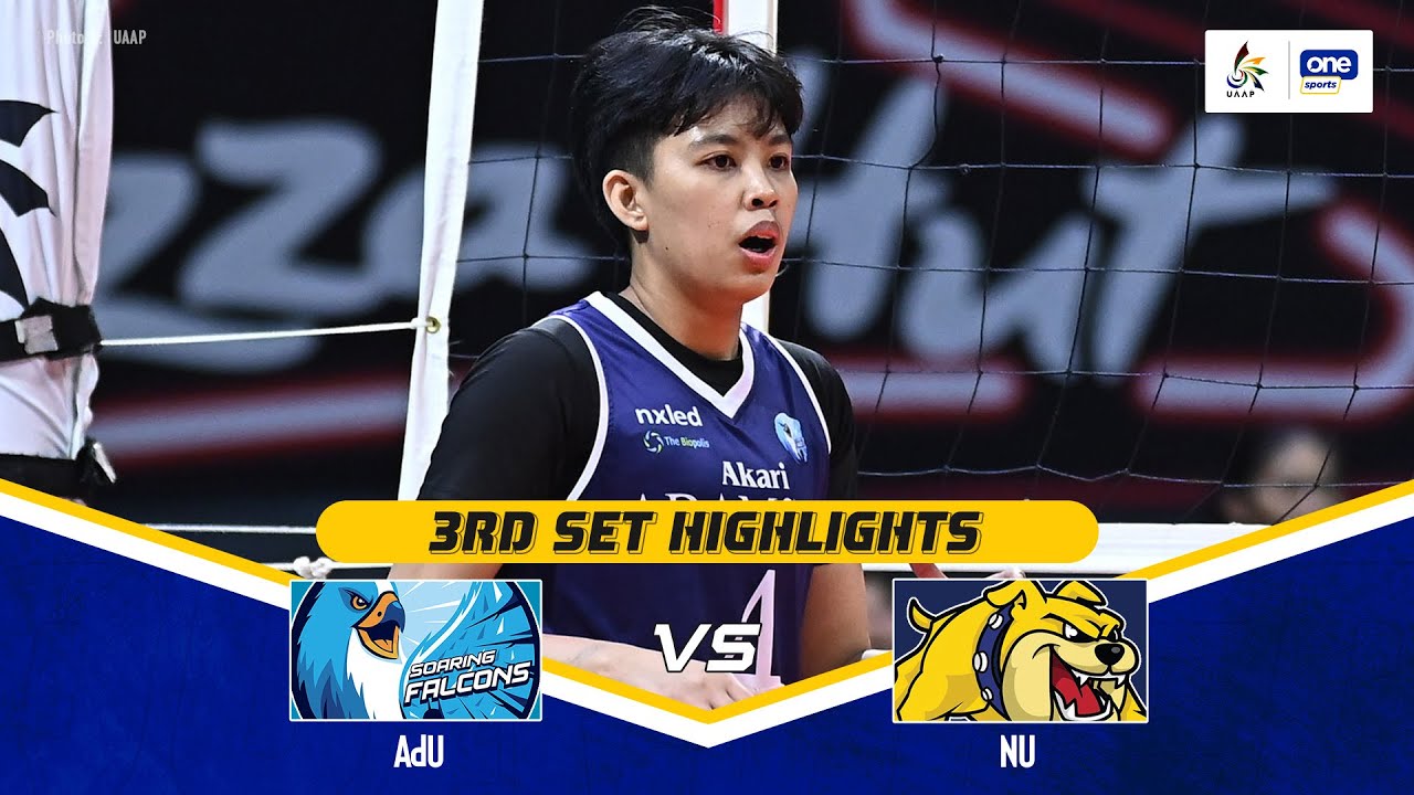 NU vs. AdU | SET 3 GAME HIGHLIGHTS | UAAP SEASON 87 WOMEN’S VOLLEYBALL ...