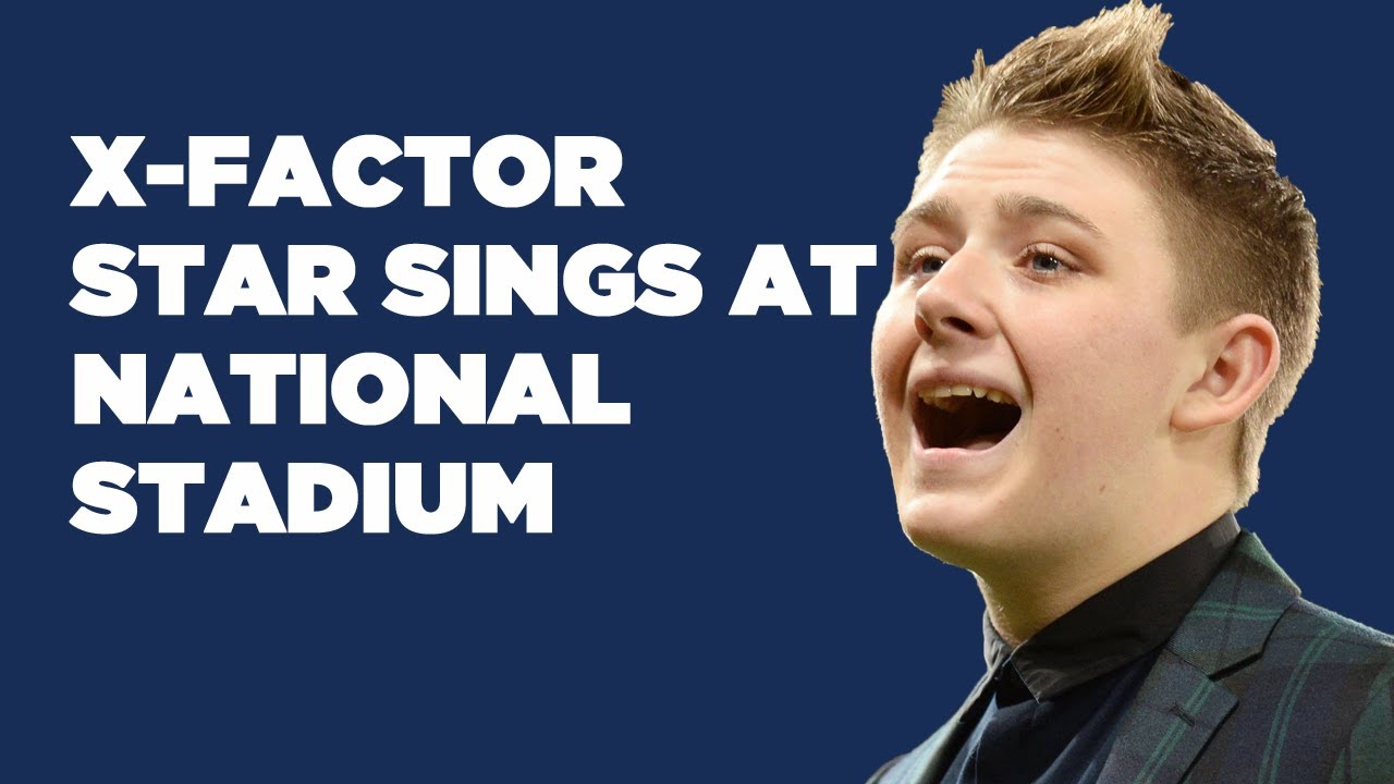 X-Factor star Nicholas McDonald sings the Scottish National Anthem ...