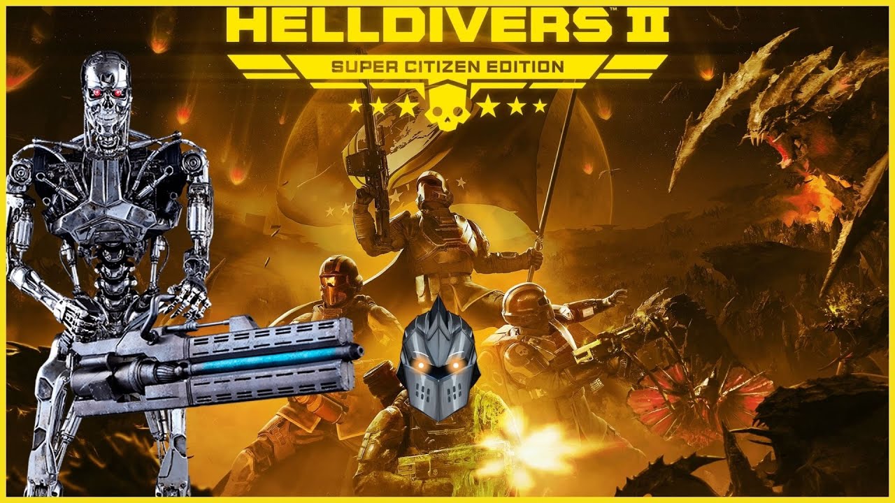 Helldivers 2 Fighting Terminators. - YouTube