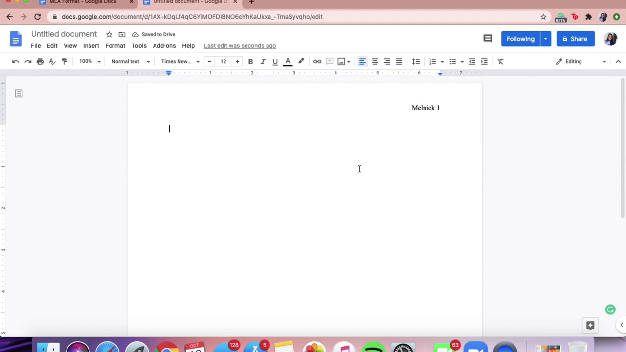 How To Put A Google Doc In MLA Format YouTube How To Put A Google Doc In MLA Format YouTube
