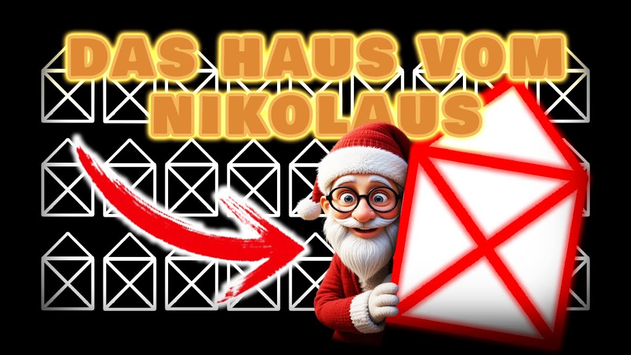 Rätsel mit! Das Haus vom Nikolaus, die Knobel - Aufgabe mit Lösung! Einfach erklärt für Kinder ...