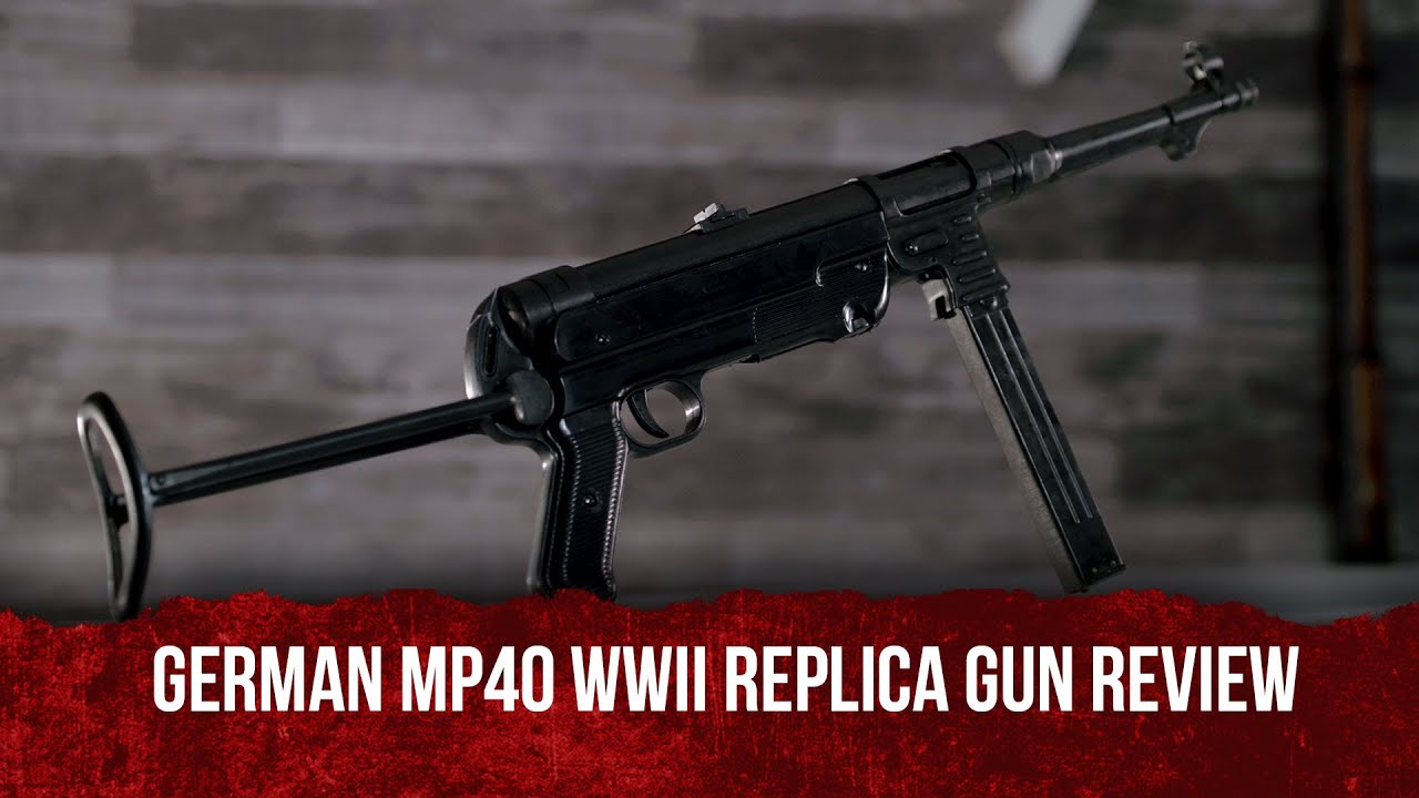 DENIX German MP40 WWII Submachine Replica Gun Review - YouTube