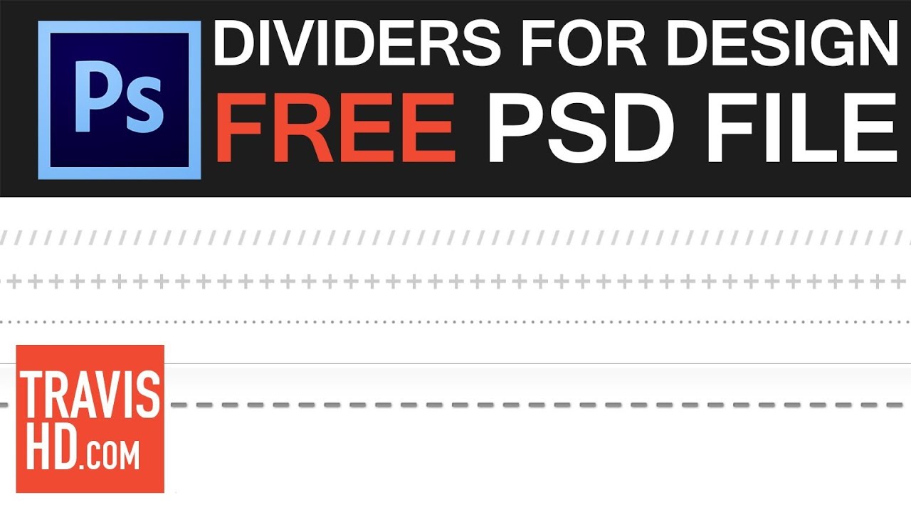 Free Dividers Photoshop File - YouTube