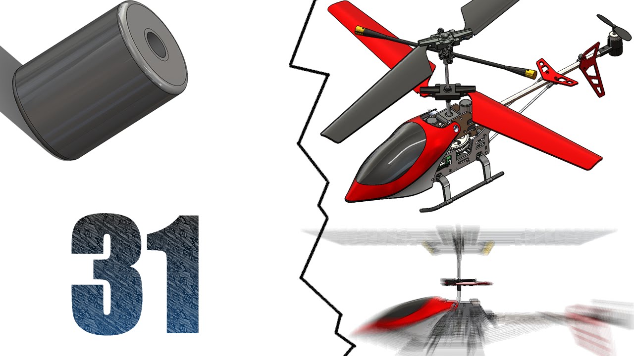 31 SolidWorks |Helicopter|: Panels Spacer - YouTube