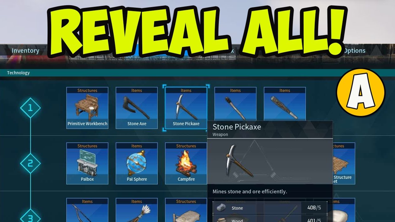 Palworld All Tech in (2024) - YouTube