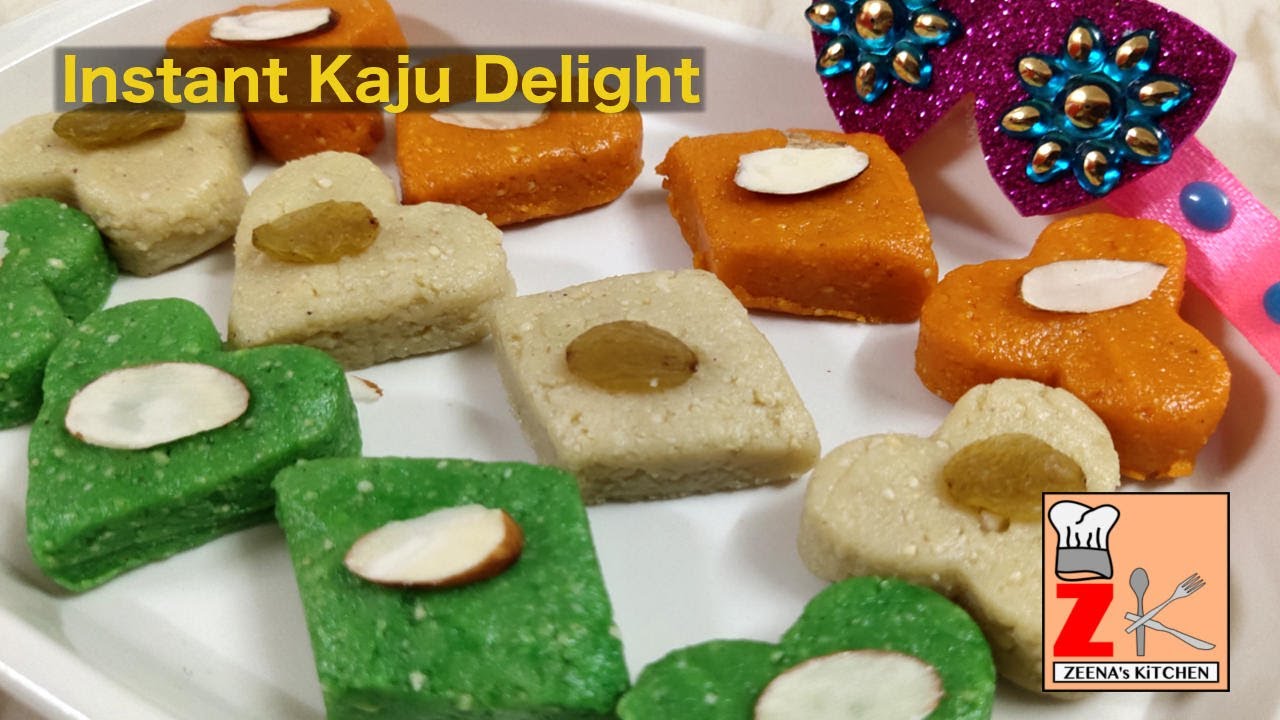 Instant Kaju Delight /Just 3-Ingredients Kaju Peda #kajupeda # ...