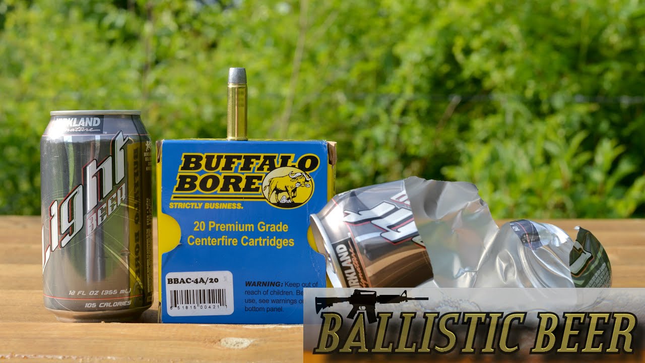 Beer Ballistics #10 Buffalo Bore .44 Magnum - YouTube