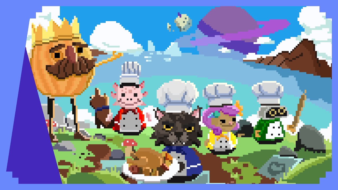 Overcooked! All You Can Eat // Pixel Art Time Lapse! - YouTube
