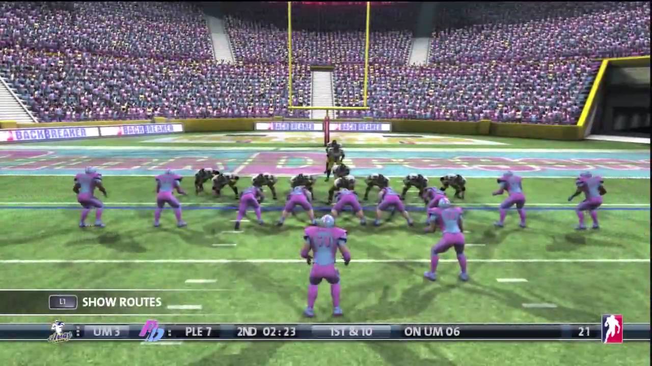 ps3 Backbreaker online game - YouTube