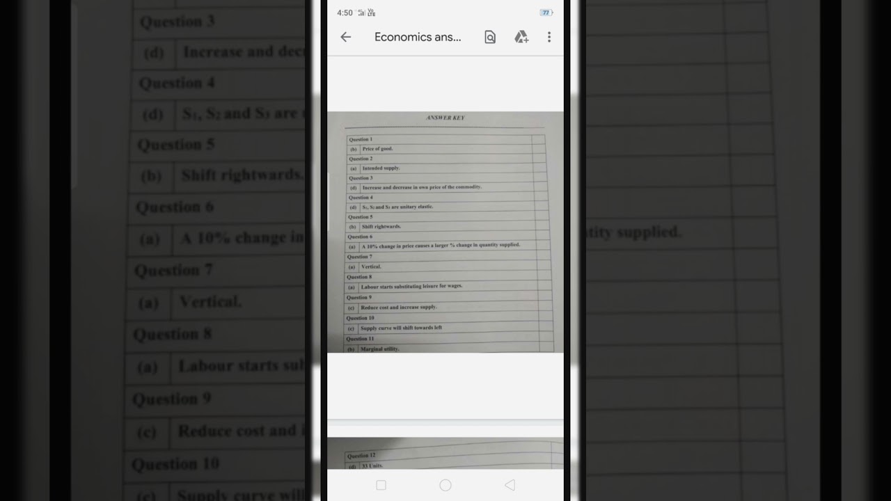 CLASS 12 ISC ECONOMICS ANSWER KEY #cicse #isc #economics #class12 # ...