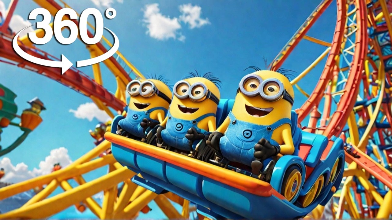 What Happens When You Combine Giant Minions with a Roller Coaster in ...
