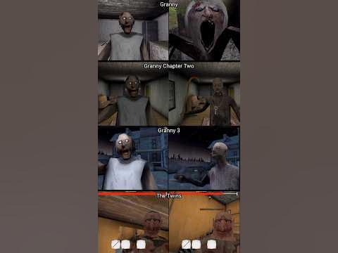 Granny Vs Granny Chapter Two Vs Granny 3 Vs The Twins | Jumpscare Battle #Shorts # ...