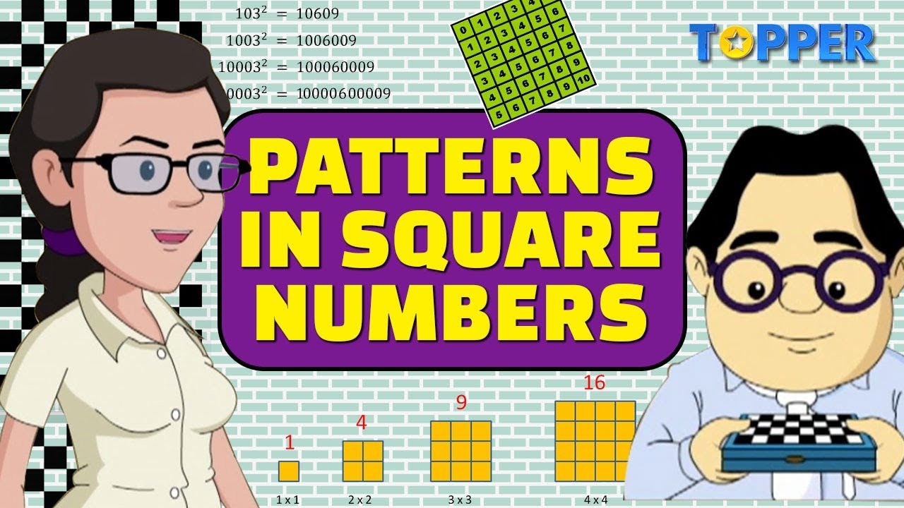 Patterns of Square Numbers | Pythagorean Triplets | Class 8th Maths ...