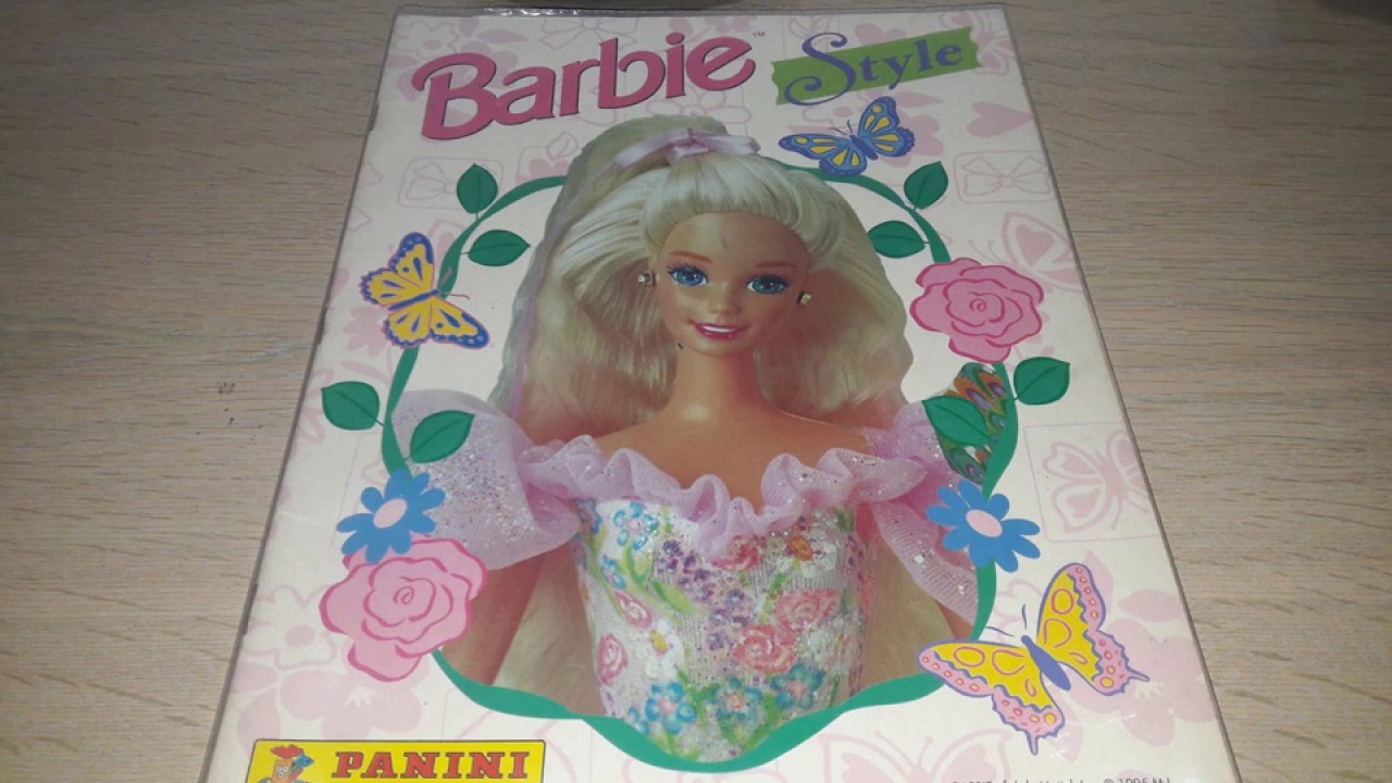 Panini 1995 COMPLETE Barbie Style sticker album review. - YouTube