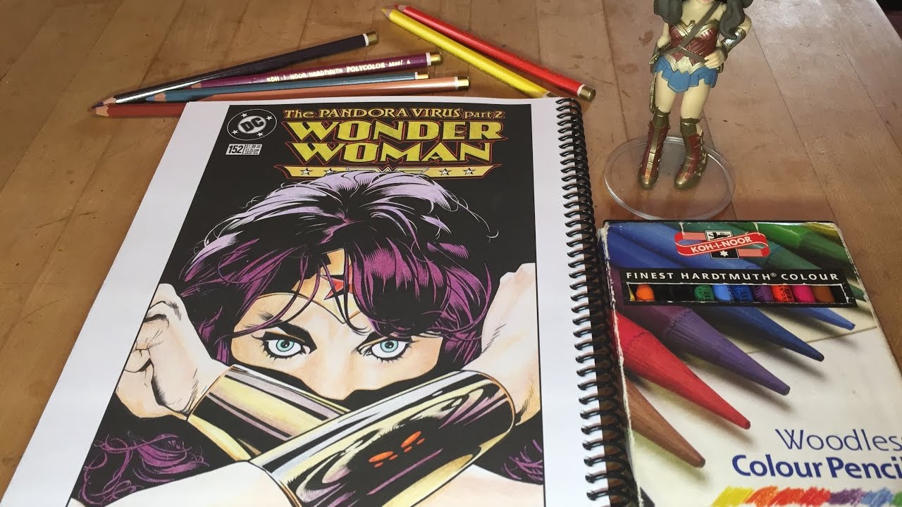 Wonder Woman, The Pandora Virus Coloring Tutorial - YouTube