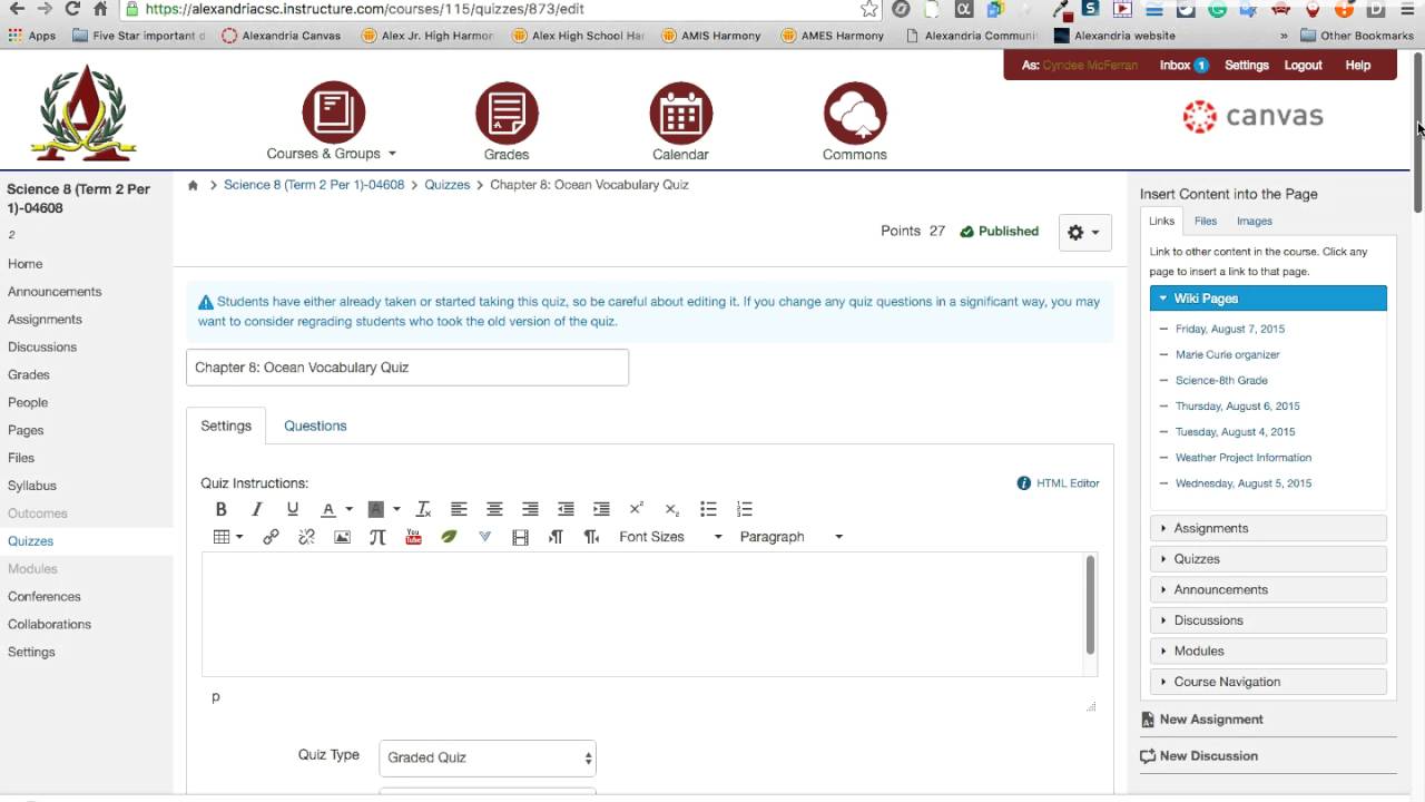 How To Give A Canvas Quiz To Multiple Sections Using A Passcode YouTube How To Give A Canvas Quiz To Multiple Sections Using A Passcode YouTube
