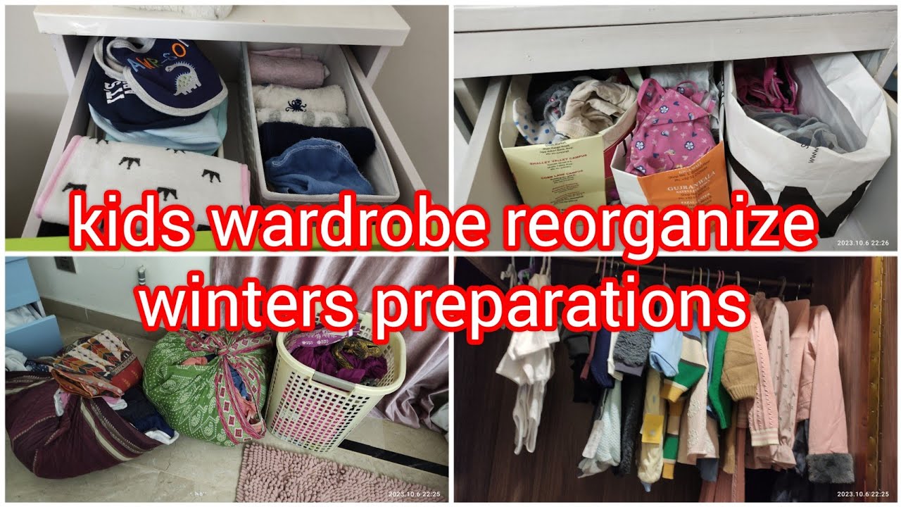 kids wardrobe reorganize || benefits or organizing your house - YouTube