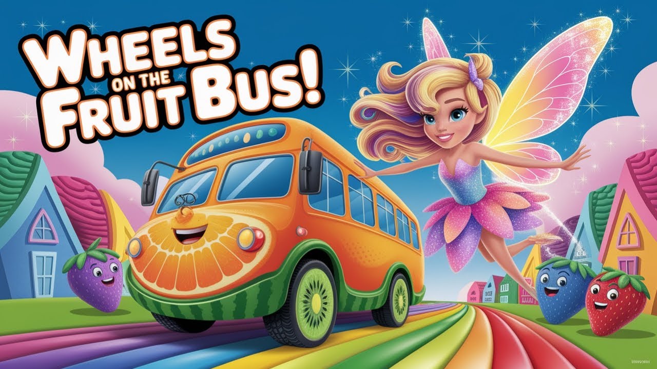 The Wheels on the Fruit Bus | A Fun Ride with a Catchy Nursery Rhyme ...