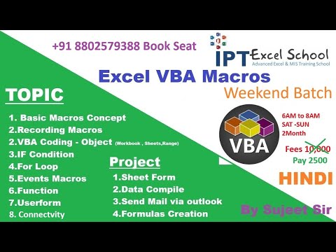 Excel 2025 VBA Full Course Tutorial – A comprehensive covering Full VBA with advanced techniques ...