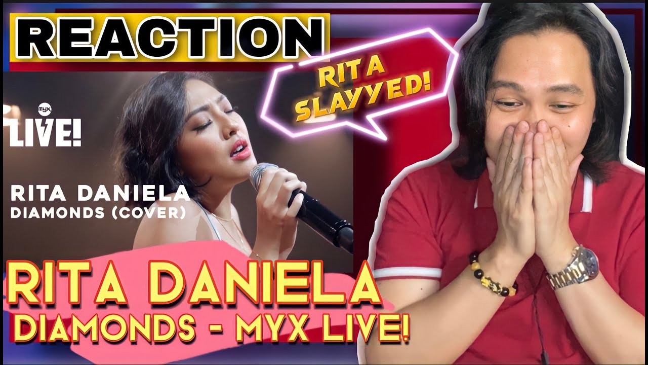 [TAD REACTS] RITA DANIELA - Diamonds (MYX Live! Perfomance) | FIRST TIME REACTION - YouTube