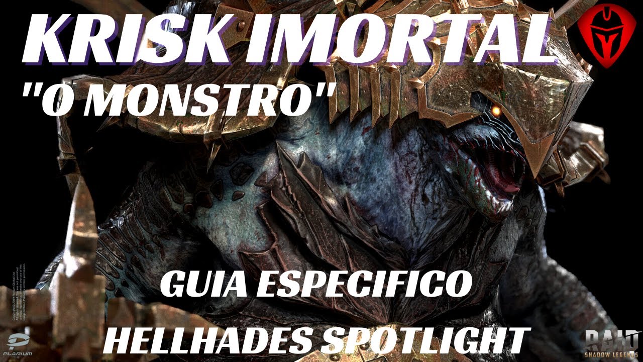 Raid: Shadow Legends PT/BR KRISK IMORTAL "O MONSTRO" | GUIA ESPECIFICO ...