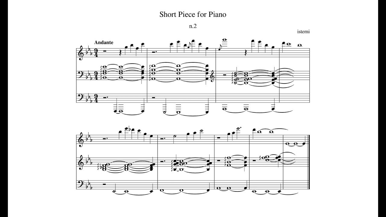 short piece for piano n.2 - istemi - YouTube Music