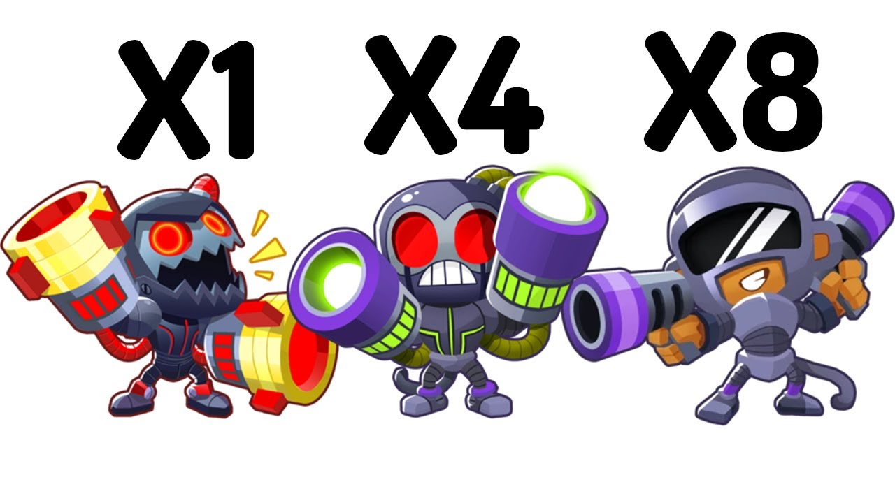 Btd6 1 anti bloon vs. 4 tech terrors vs. 8 robo monkeys - YouTube