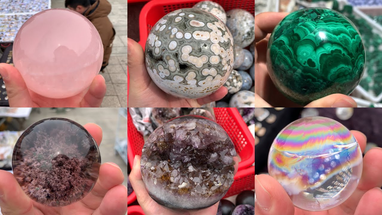 Nine Different Types of Crystal Balls (4K Crystal Ball Footage) - YouTube