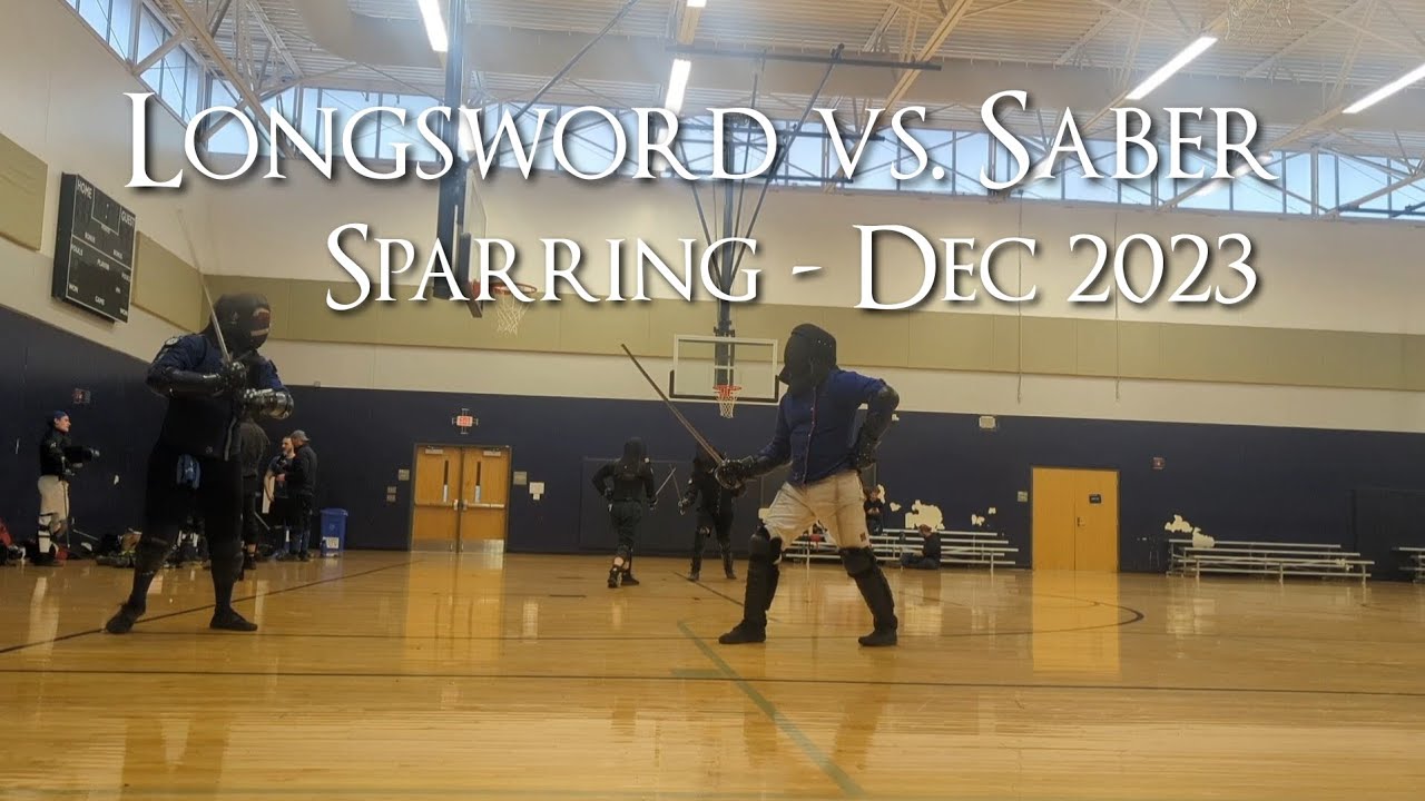 Longsword vs. Saber Sparring - Dec 2023 - YouTube