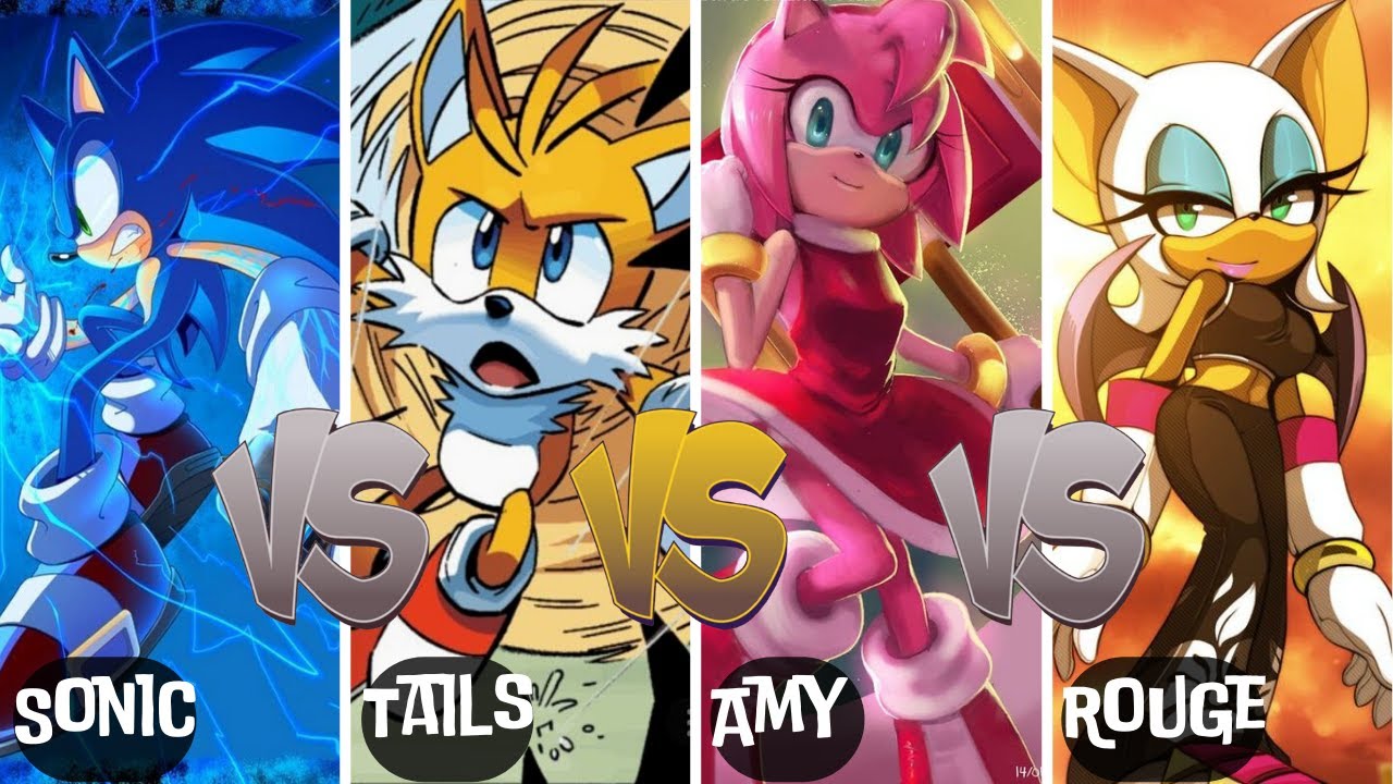 Sonic Vs Tails Vs Amy Vs Rouge | Beat Roller - Magic Jump - Smash ...