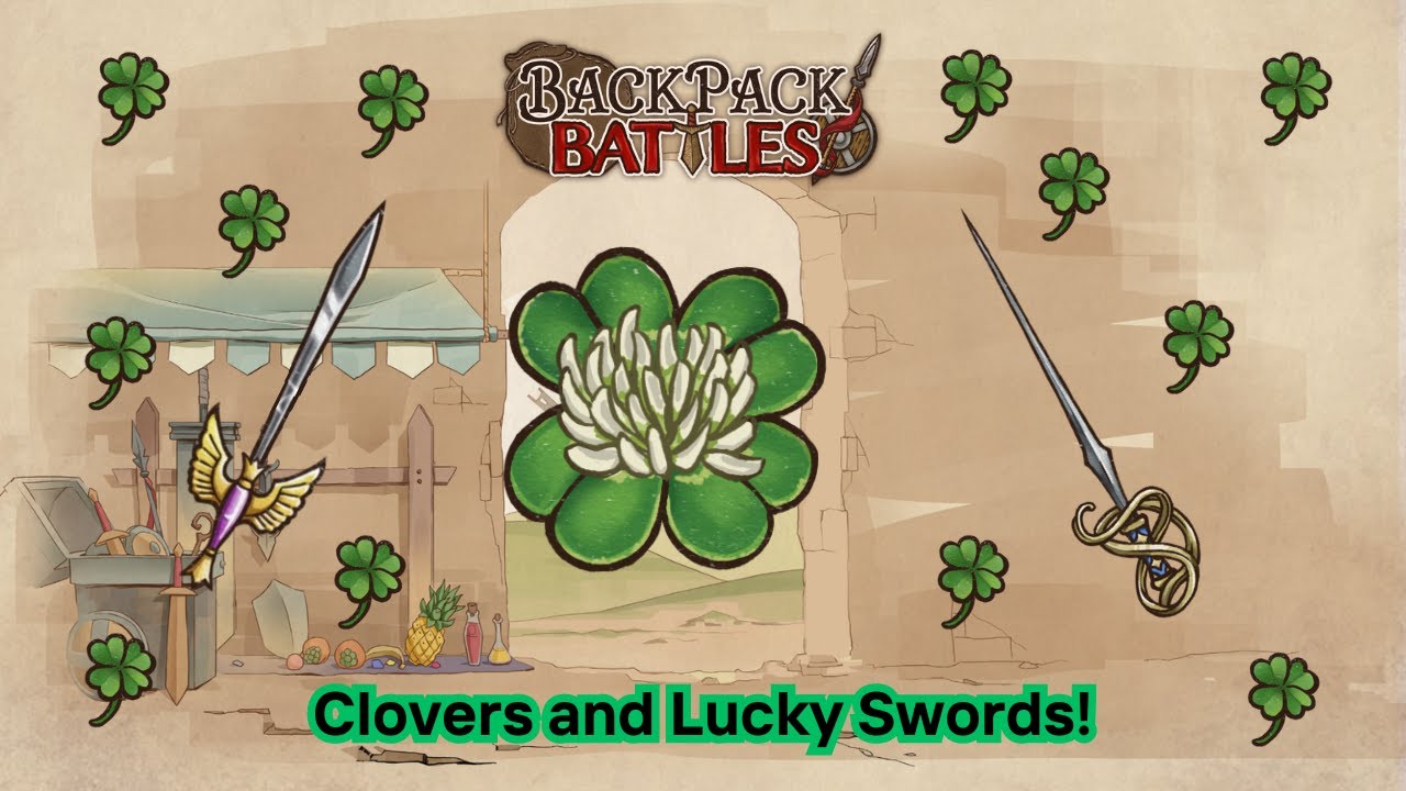 Clovers and Lucky Swords! | Backpack Battles - YouTube