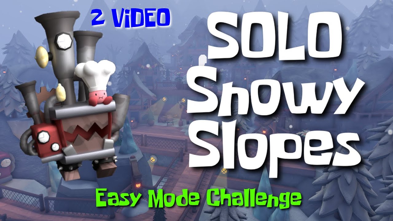 How to SOLO Speedrun/for Beginners SNOWY SLOPES Easy Mode Challenge in ...