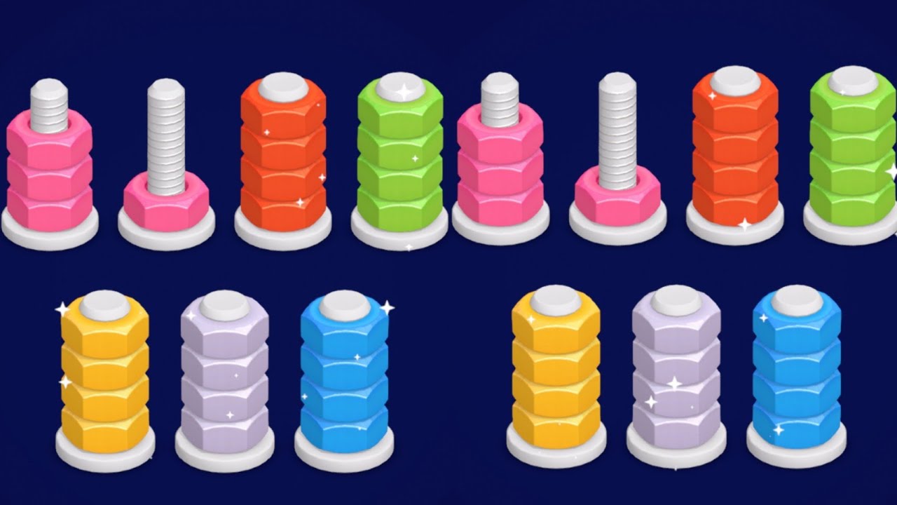 Nut Sort | Machine Nut Sort | All Levels | New Gameplay - YouTube