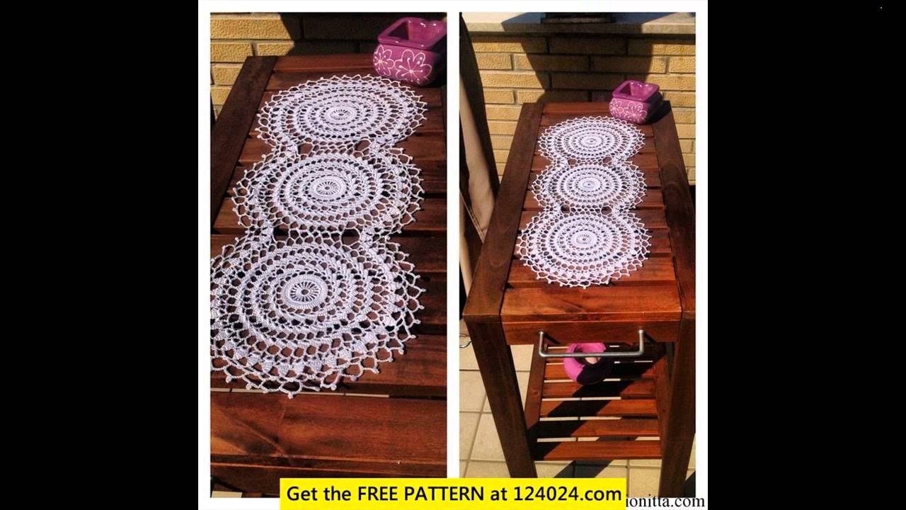 easy crochet tablecloth pattern - YouTube