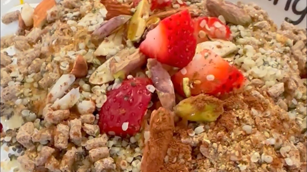 Granola crunch fruit & nut pudding#Quaker & Bran crunch pudding#Healthy ...