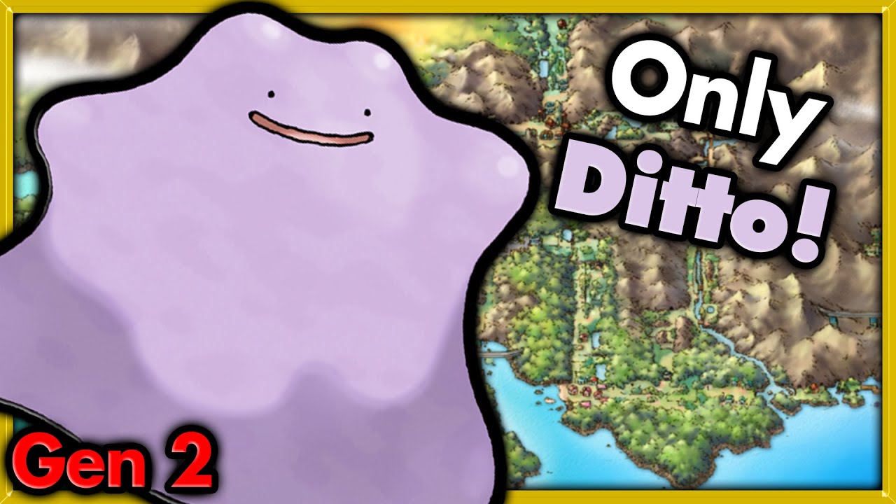 Can I Beat Pokemon Gold with ONLY Ditto? 🔴 Pokemon Challenges NO ITEMS IN BATTLE - YouTube