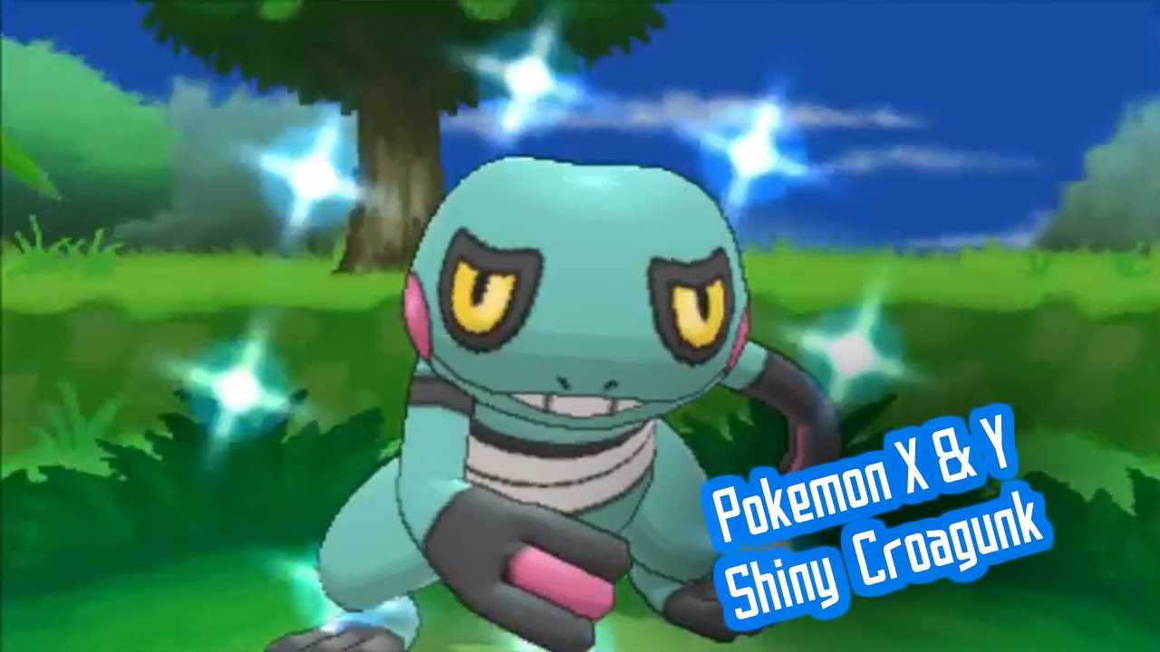 Shiny Croagunk Pokemon X