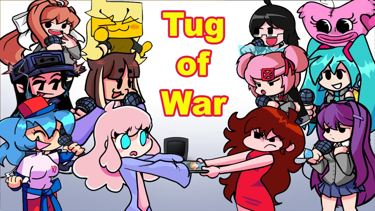 FNF - Tug of War but Girl Characters Sing It 🎤 (Every Turn a Different ...