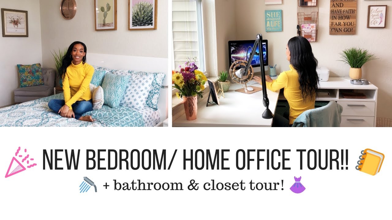 UPDATED ROOM/ HOME OFFICE TOUR!! // Jessica Tull - YouTube