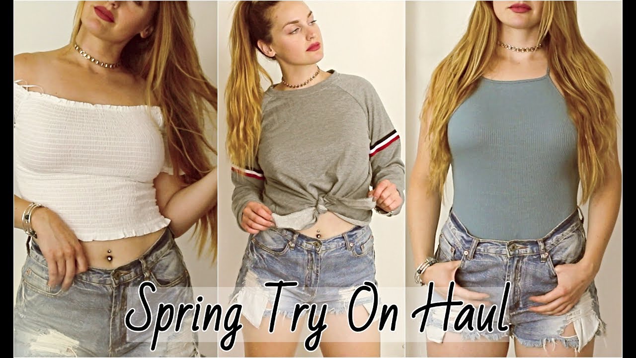 SPRING TRY ON HAUL! FOEVER21 + GABES - YouTube