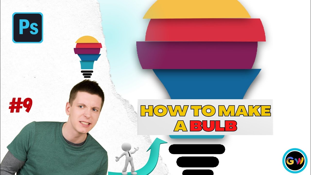 How To Make A Bulb Out Of Scratch With Ps (Easy Tip) + Tutorials🎨 # ...