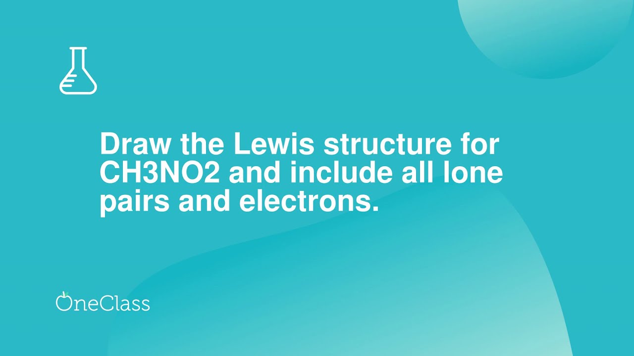 Ch3no2 Lewis Structure With Formal Charge