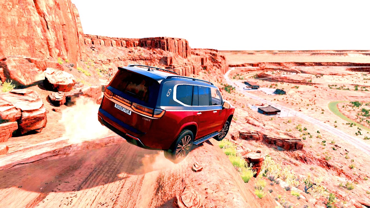 Epic Cliff Drops & Extreme Car Crashes #04 | BeamNG Drive Gameplay by ...