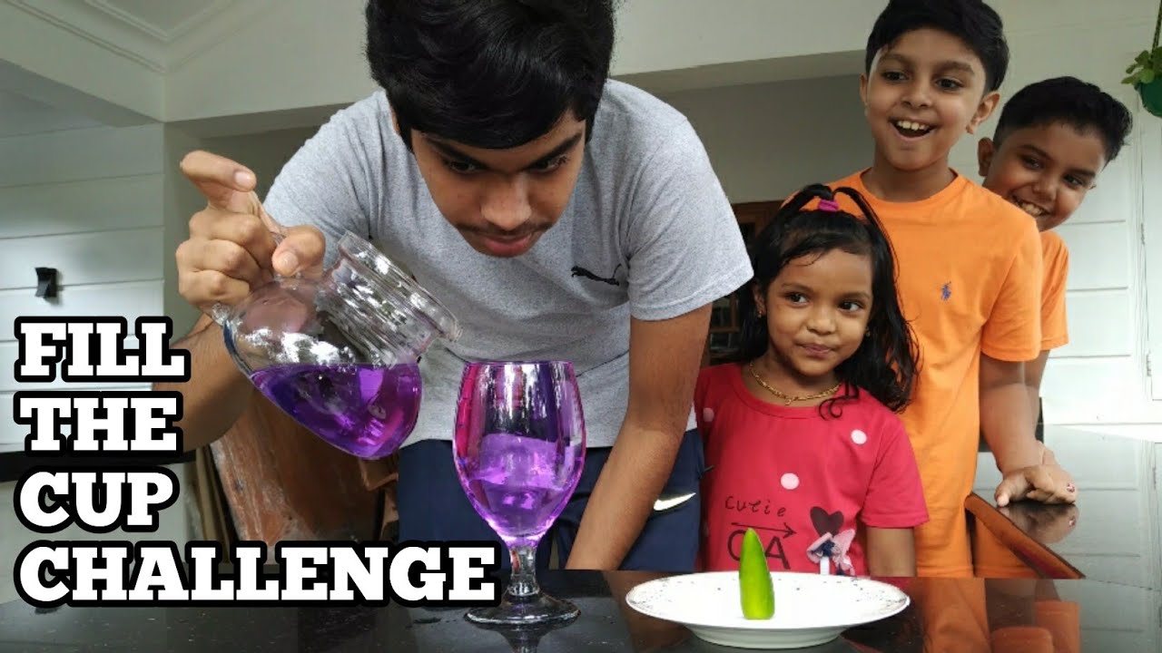 Fill The Cup Challenge!! - YouTube
