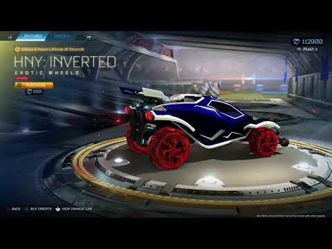 ROCKET LEAGUE ITEM SHOP - Crimson Inverted HNY Exotic Wheels - 09.09.20 ...