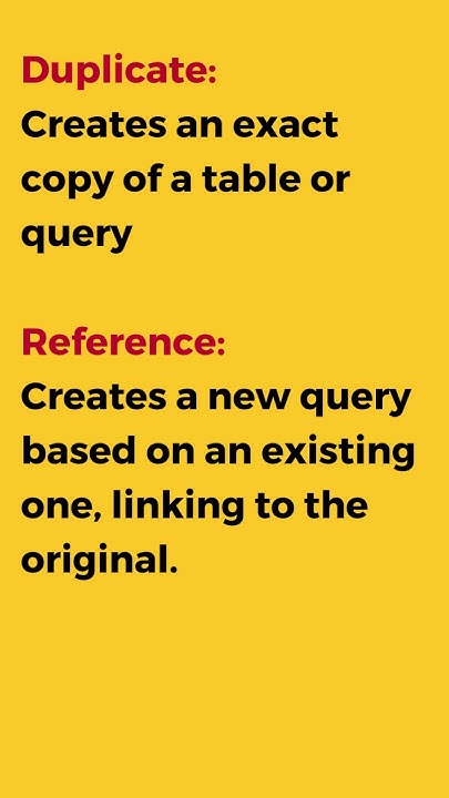 What is the different between Duplicate vs. Reference | Learn Power BI in Tamil | @erkinfohut ...