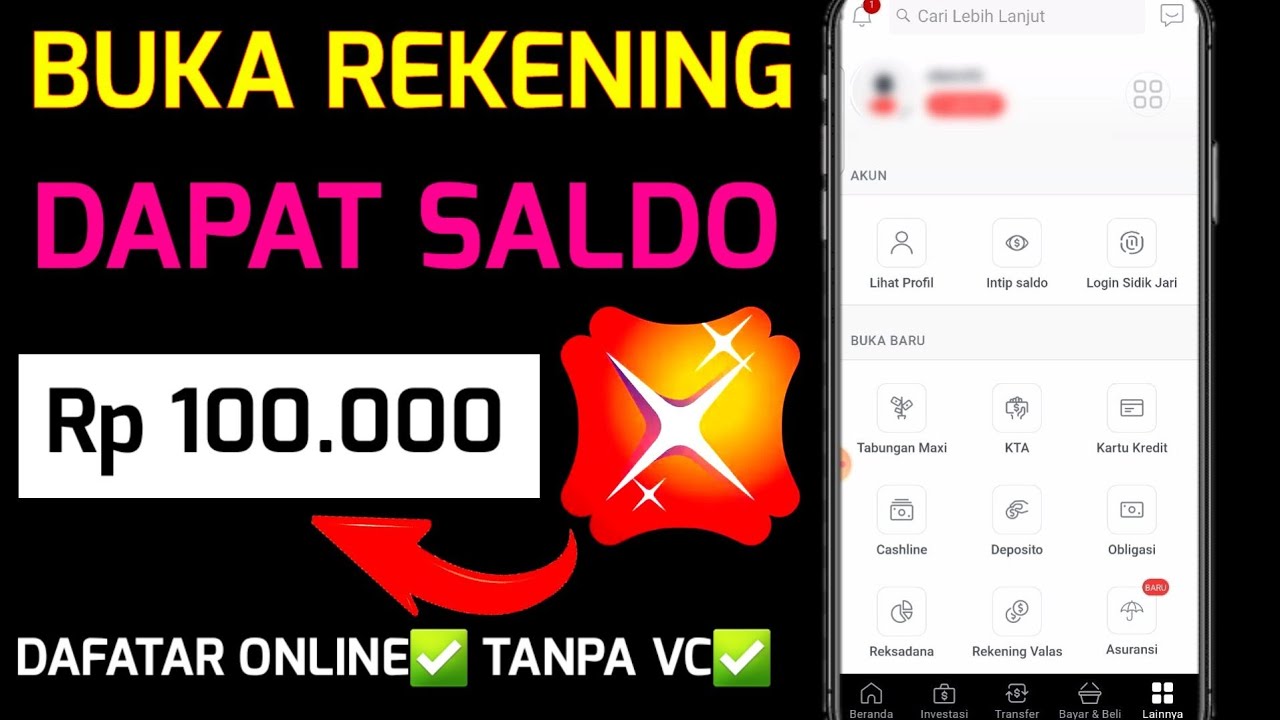 buka rekening dapat saldo Gratis Terbaru - promo Cash reward 100rb ...