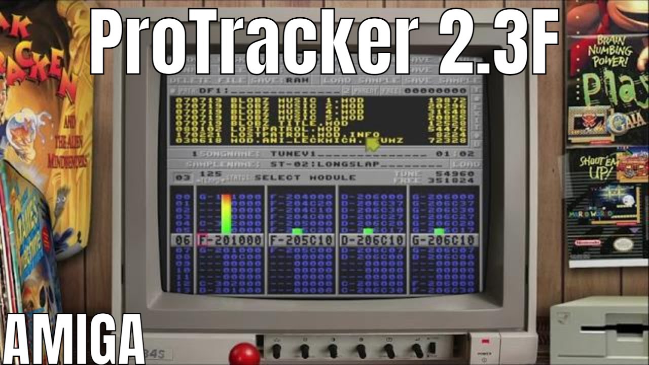 Protracker 2.3F ( Amiga ) - YouTube