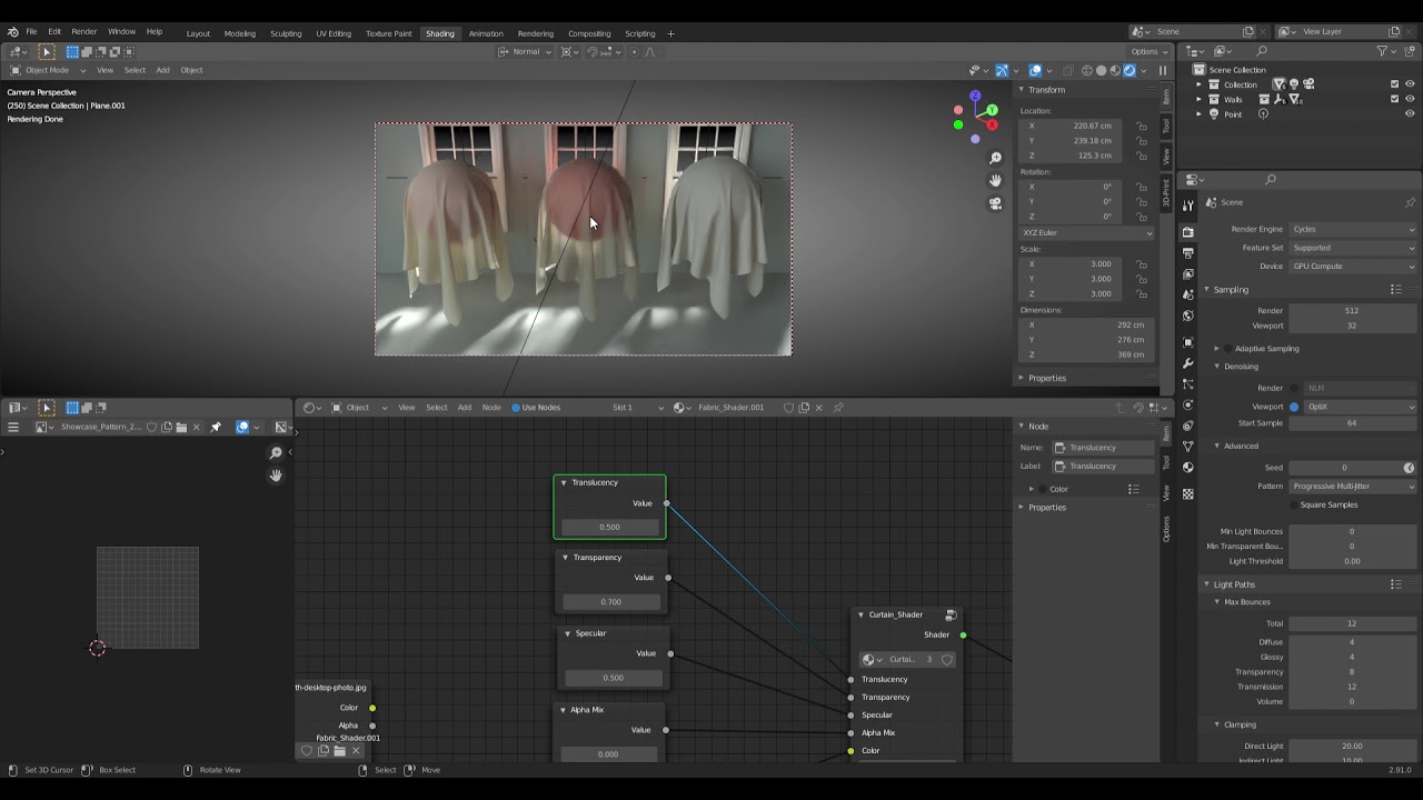 Advance Curtain Shader - Transparency Parameters - YouTube