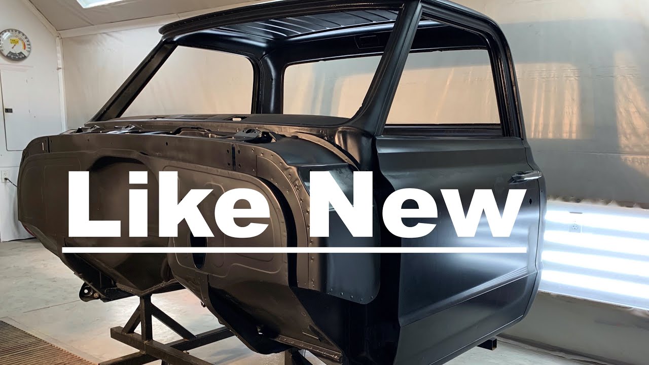 C10 cab back from rust repair! - YouTube